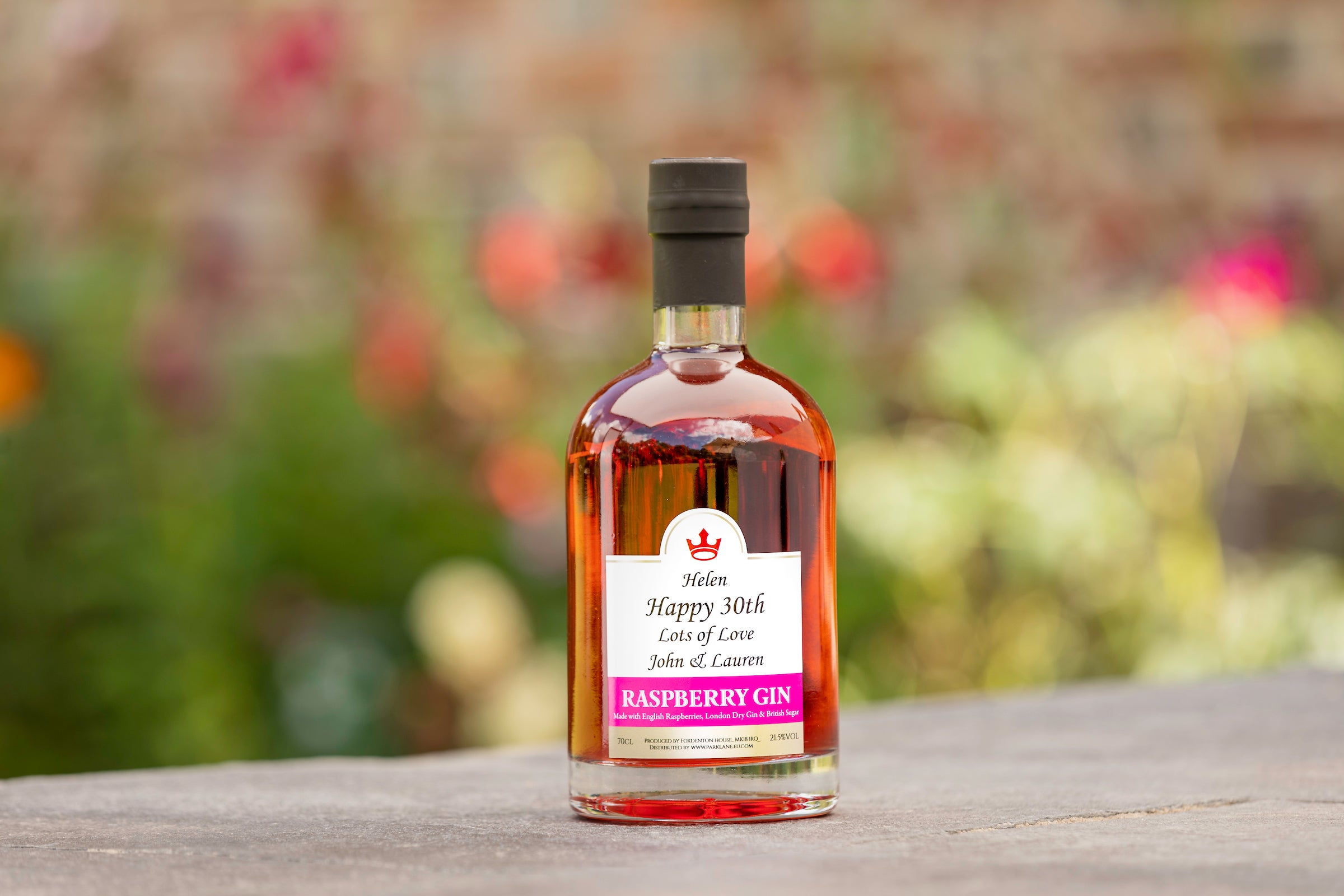 PERSONALISED RASPBERRY GIN – Frisky Partridge
